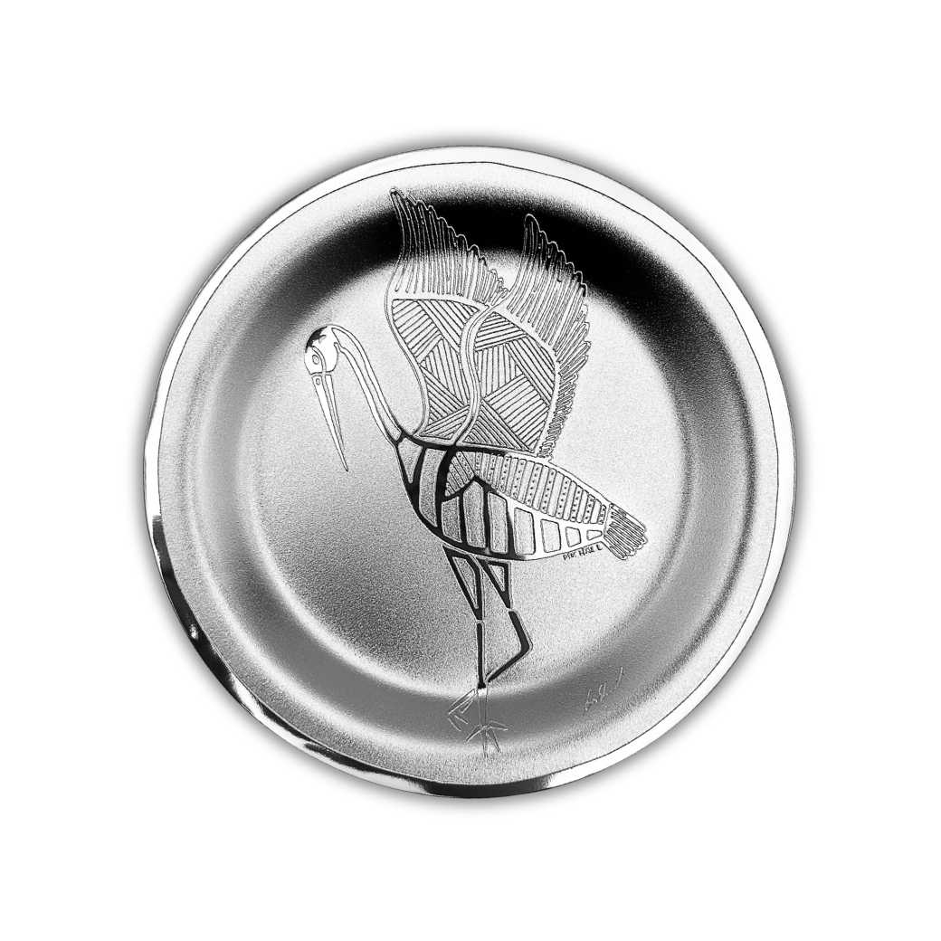 8" Plate - Brolga – Don Sheil of Australia