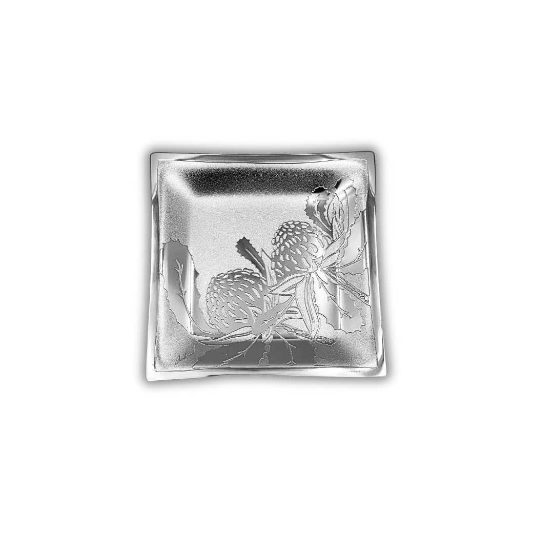 Small Square Tray - Waratah – Don Sheil of Australia